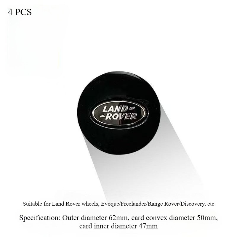 Land Rover Evoque/Freelander/Range Rover/Discoverer CENTRE CAPS ALLOY ...