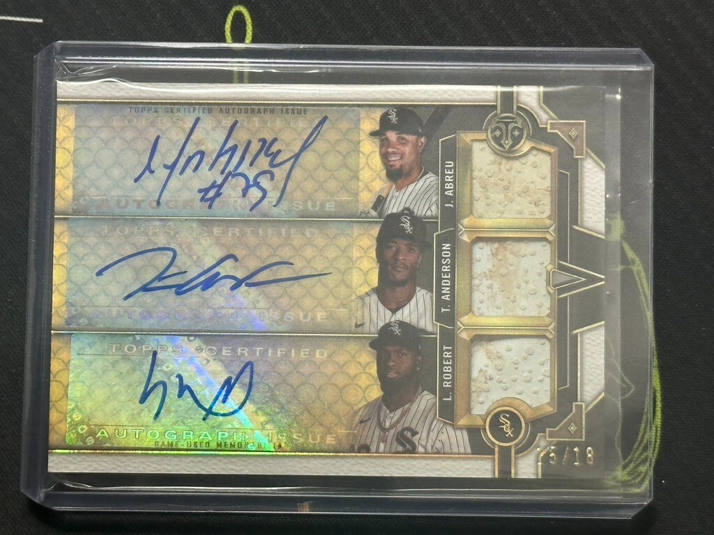 2022 Topps Triple Threads - Touch 'Em All! Three-Player Triple Auto ...