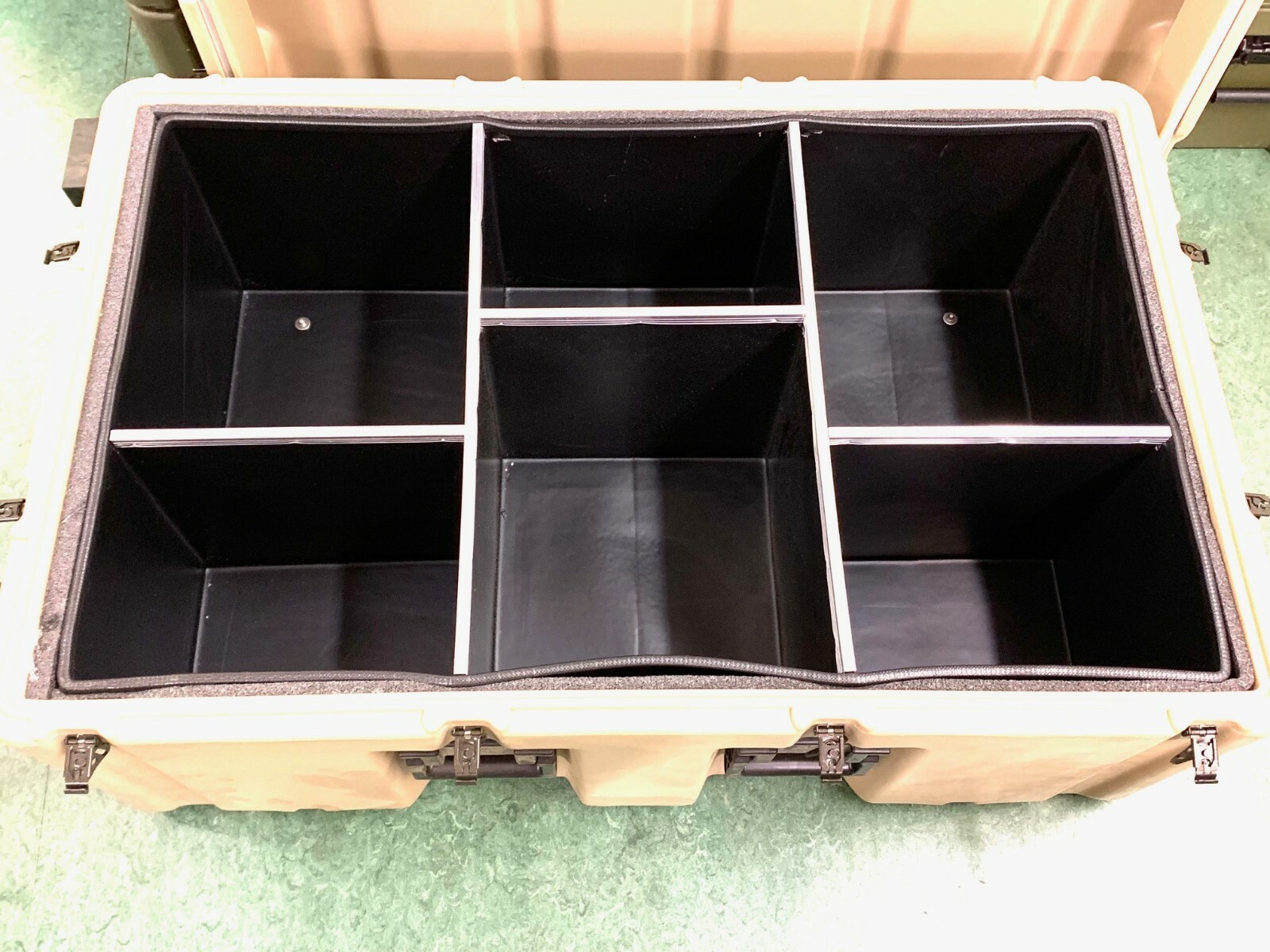 Hardigg Tan Military 3.5' Storage Box with compartments | eBay