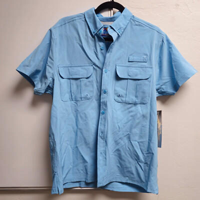 XCaster Large Blue Fishing Shirt PFG and Sun Protective New With Tags ...