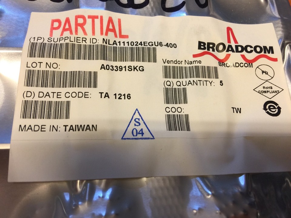 BROADCOM NL/NLA9000 NLA111024EGU6-400 5 PCS LOT BRAND NEW knowledge ...