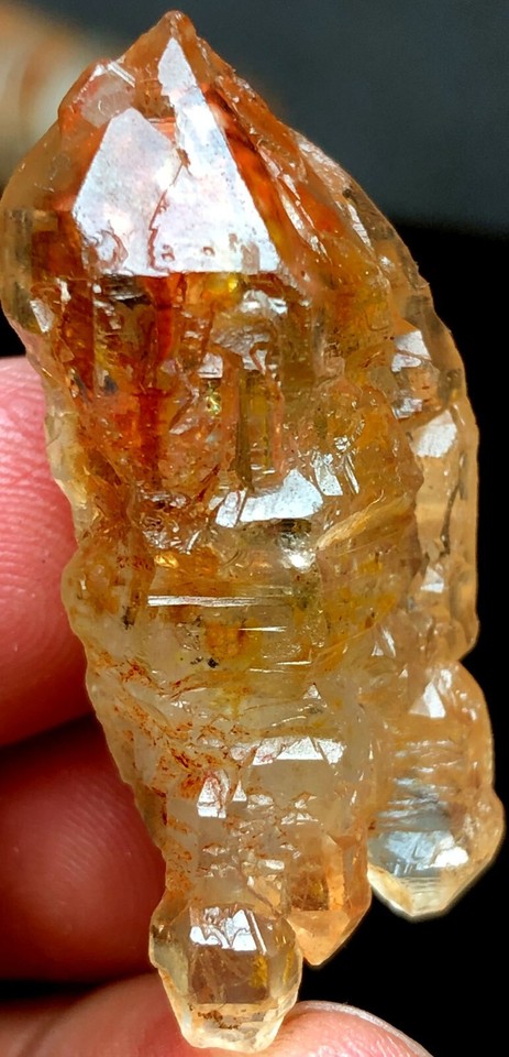 65ct1 Petroleum Quartz! Skeletal FENSTER Golden Enhydros Quartz with ...