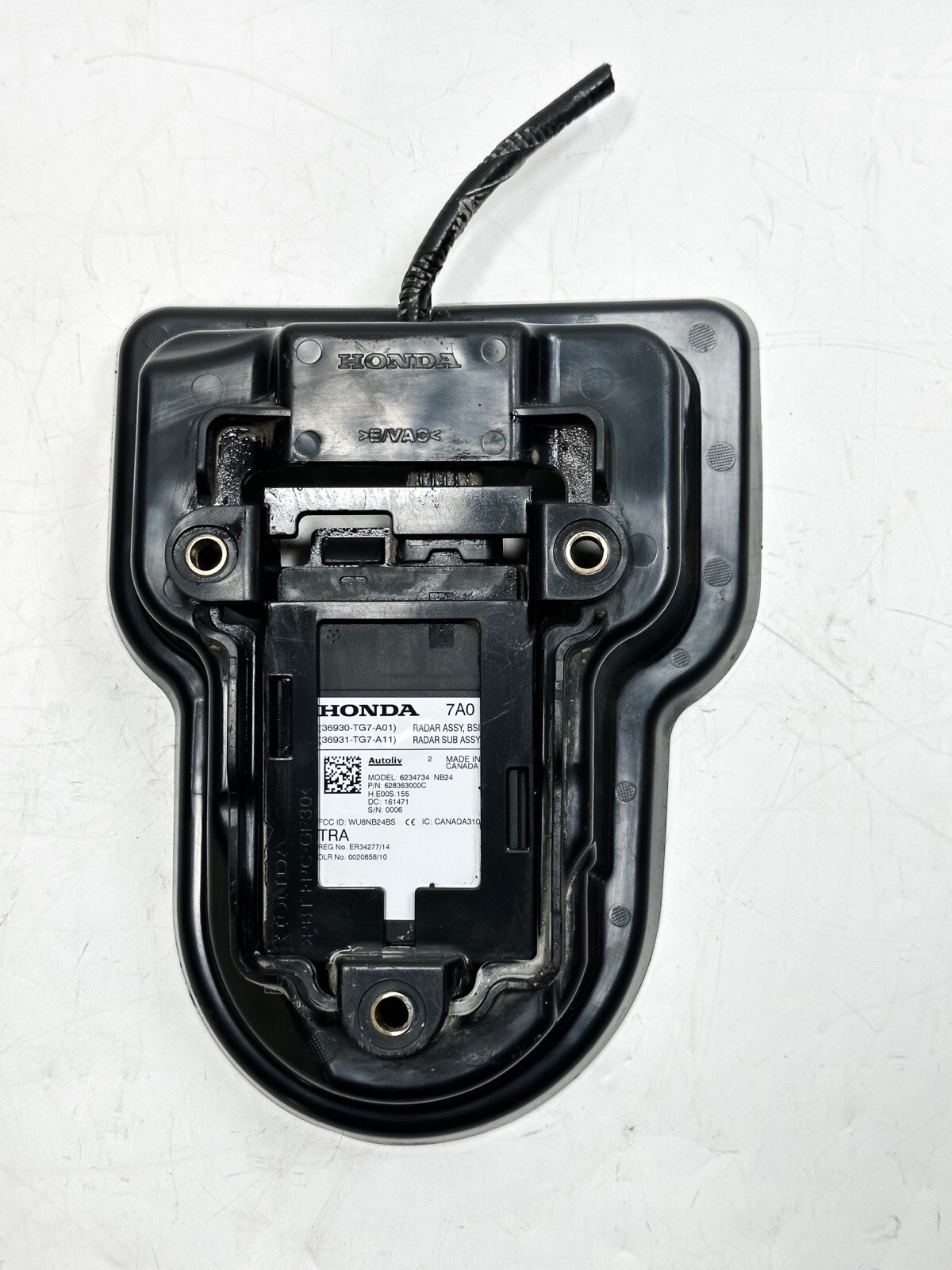 2019-2020 HONDA PILOT Rear RH BSI PASSENGER RADAR ASSY 36930-TG7-A01 ...