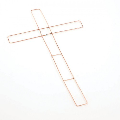 CROSSES WREATH MAKING FLAT WIRE FRAMES 15" (38cm) FOR HOLLY CHRISTMAS ...