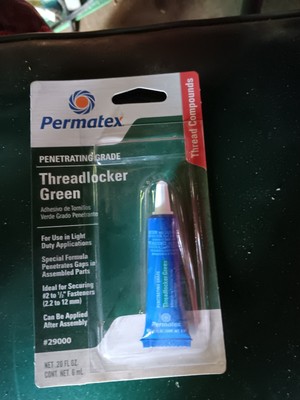 Permatex 29000 Threadlocker Green Penetrating Grade 6mL Thread Locker ...