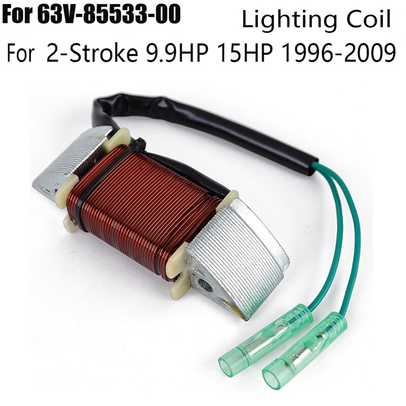 Lighting Coil Motorcycle Stator Coil 63V-85533-00 for 2-Stroke 9.9HP ...