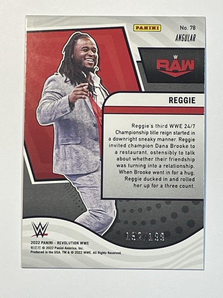 2022 Panini Revolution WWE #78 Reggie Angular /199 | eBay