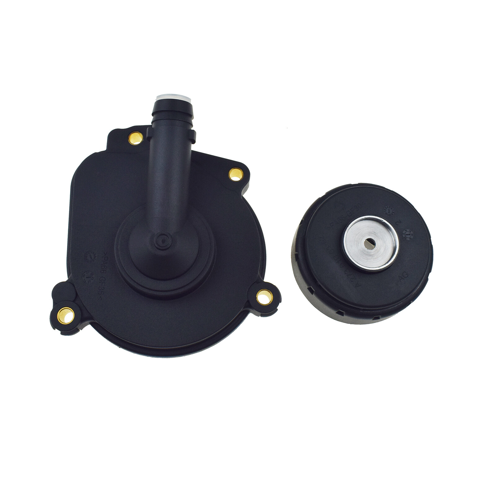 Crankcase Breather Oil Drip Pan & Valve Cover For Mercedes C300 E350 ...