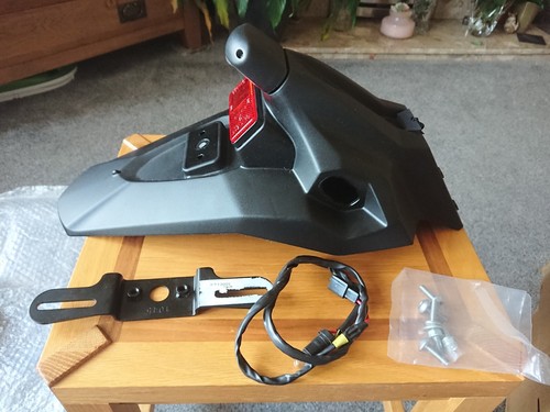 kawasaki versys x 300 rear fender tail with number plate mount and ...