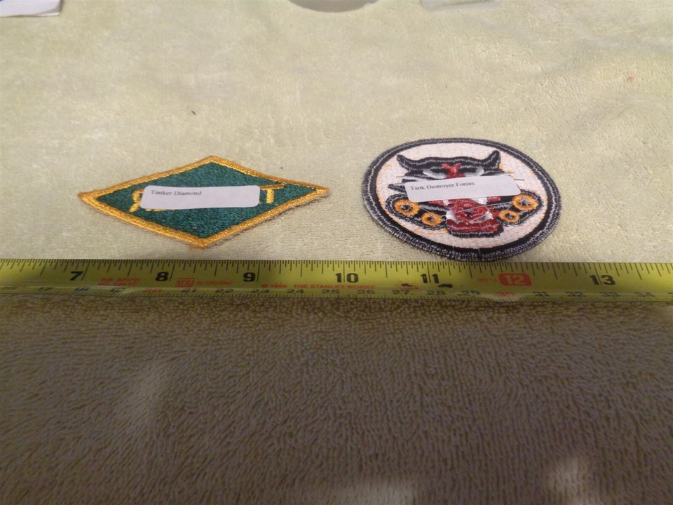 Two Armor/Cavalry Color Patches (BOX#"A") | eBay