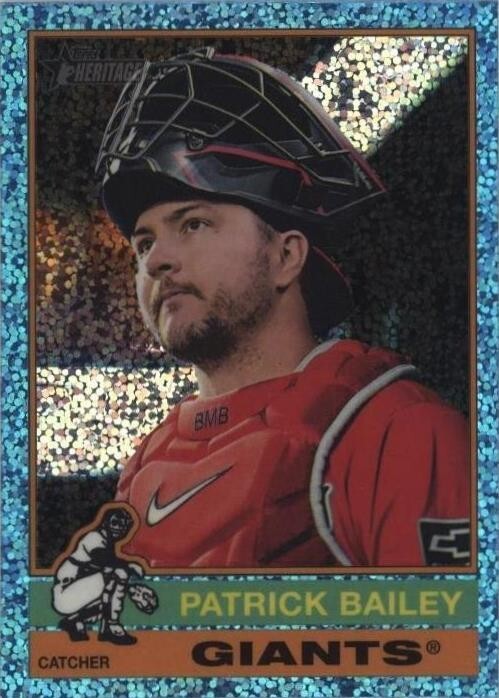 2025 Topps Heritage - Patrick Bailey #264 Chrome Light Blue Sparkle Refractor for sale online | eBay