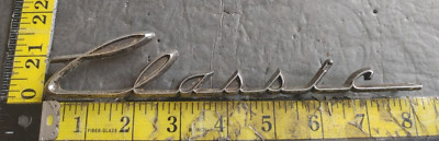 AMC RAMBLER CLASSIC CIRCA '63 SCRIPT METAL EMBLEM 3460389 {5093} | eBay