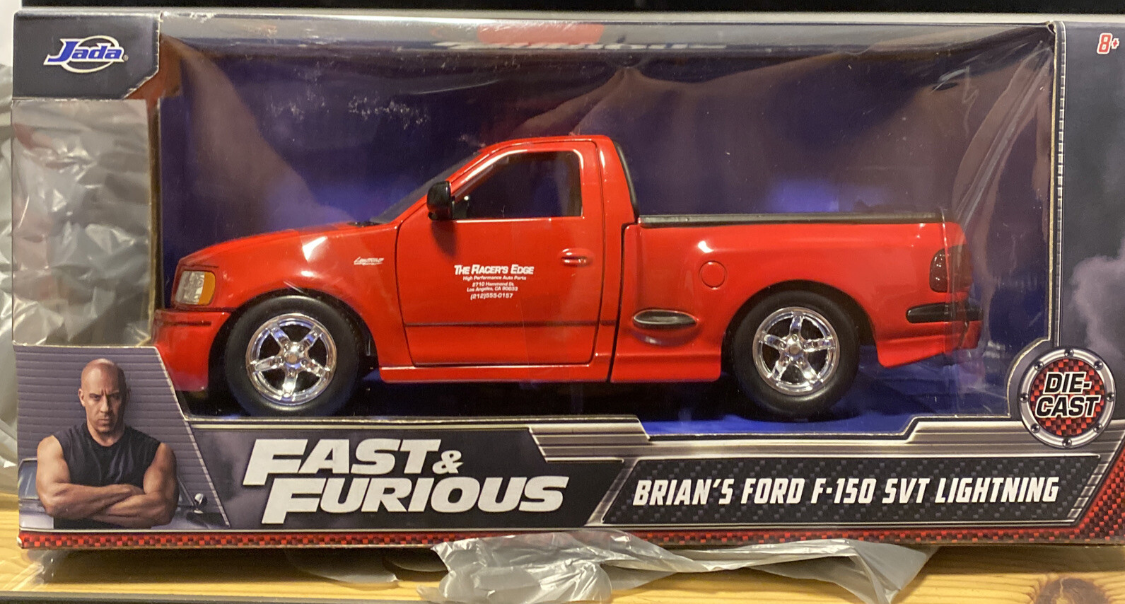 BRIAN'S FORD F-150 SVT LIGHTNING PICKUP RED FAST & FURIOUS 1/24 CAR ...