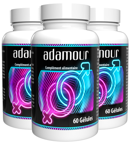 Stimulant puissant de vitalite pour Hommes - ADAMOUR - 180 capsules a ...