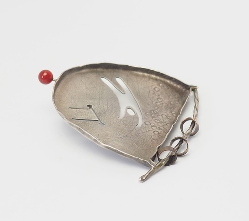 OOAK handmade sterling silver acrobat figure trapeze abstract circus ...