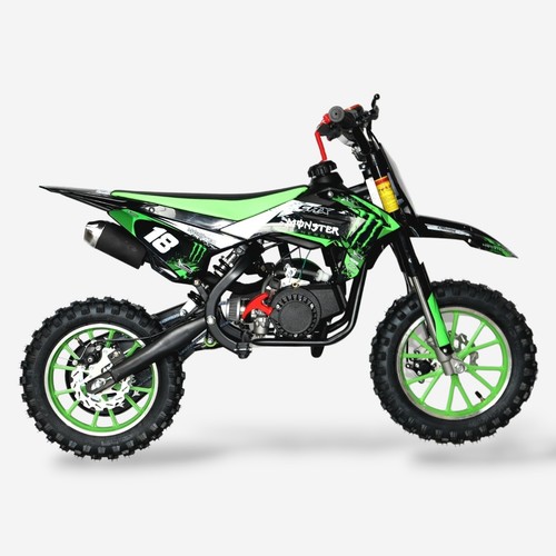 SRC Mini 49cc Dirt Bike Petrol 50cc Kids off-road Motorbike Scrambler - GREEN | eBay UK