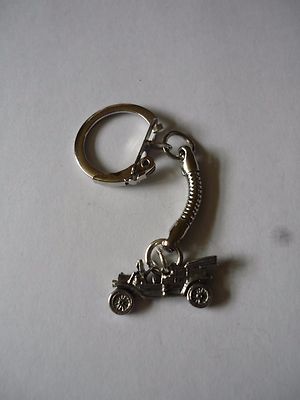 Vintage Car Made From Fine English Pewter on a Snake Keyring cw29 | eBay UK