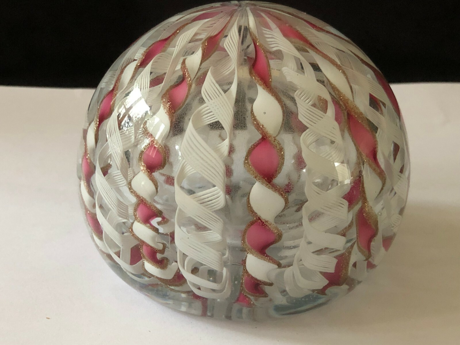 MCM Murano Magnum Fratelli Toso Zanfirico twisted filigrana paperweight ...