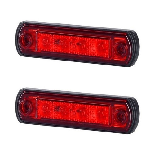 # 2x Red Marker LED Lamp Light Kelsa Bar for Iveco Scania DAF MAN Volvo ...