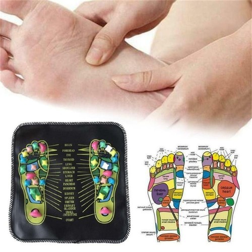 Therapy Foot Acupoint Walk Stone Mat Acupressure Pad Reflexology Foot ...
