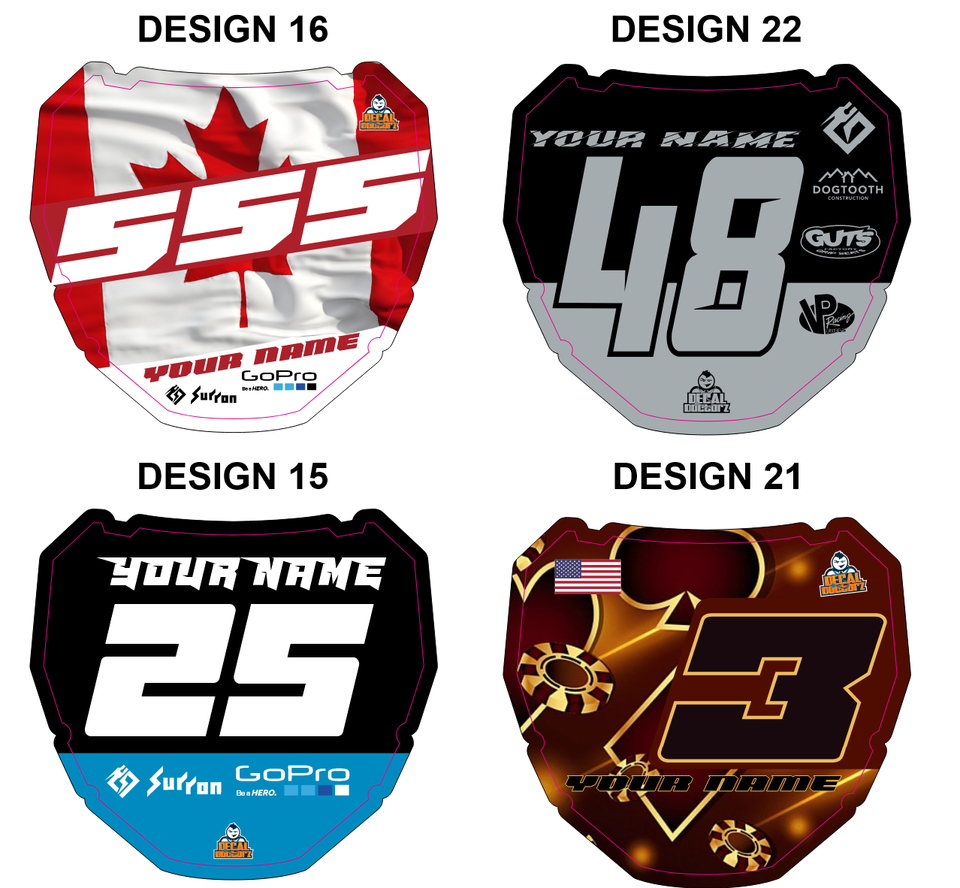 Custom Sticker For ODI Mountain bike Number Plate Surron Graphics Moto ...