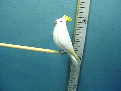 Miniature Cockatoo Bird Small B. Meyer Mini-Gems 1/12 Scale | eBay