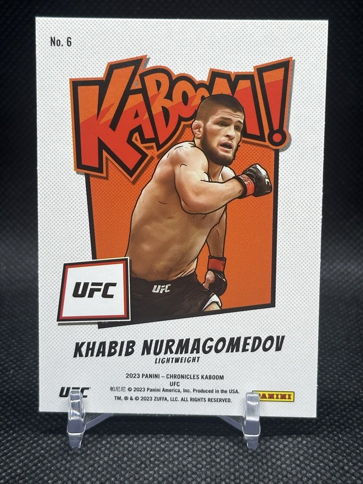 2023 Panini Chronicles UFC Khabib Nurmagomedov Kaboom! Kaboom SSP Case ...