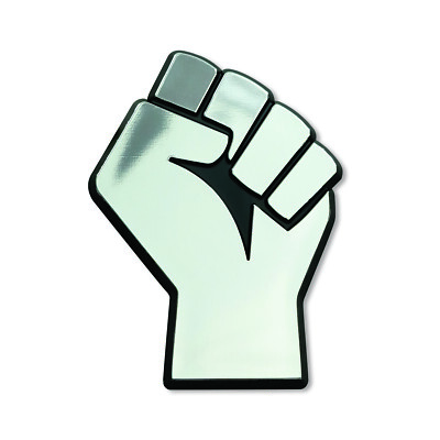 Resist Fist Plastic Auto Emblem - [Silver][3'' x 2''] | eBay