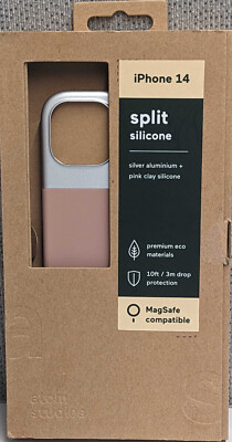 Atom Studios Split Silicone Phone Case with Magsafe for Apple iPhone 14 - pink | eBay