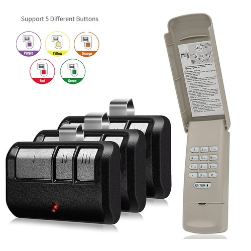 877LM Keypad with 3Pack 893LM Remote, Fit Liftmaster Garage Door Opener ...