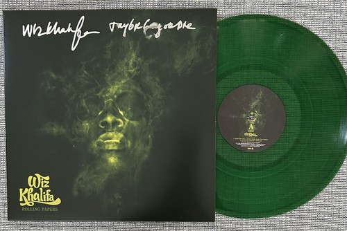 WIZ KHALIFA SIGNED ROLLING PAPERS LP VINYL RECORD ALBUM AUTOGRAPHED ...
