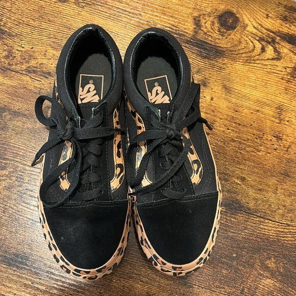 Vans old skool platform leopard print size 5.5 - Gem