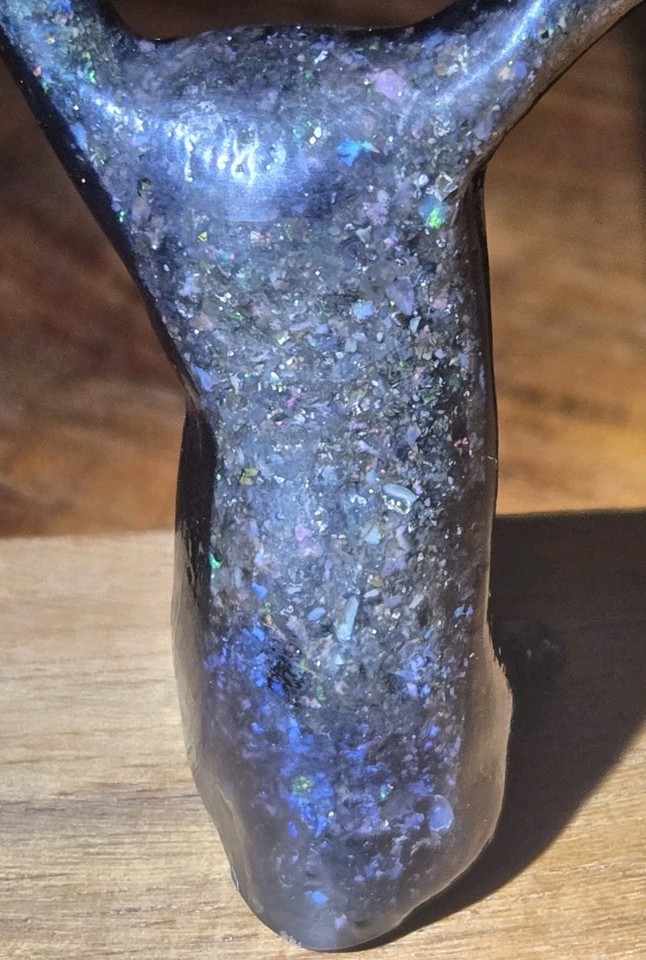 ULTRA RARE! GENUINE BLACK PETRIFIED OPAL WOOD SPECIMEN NATURAL OPALIZED ...