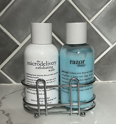 PHILOSOPHY MICRODELIVERY EXFOLIATING FACIAL WASH And Razor Sharp Lot 8 ...