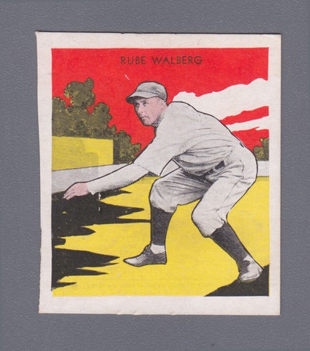 1933 Tattoo Orbit Rube Walberg Philadelphia Athletics Baseball Card ...