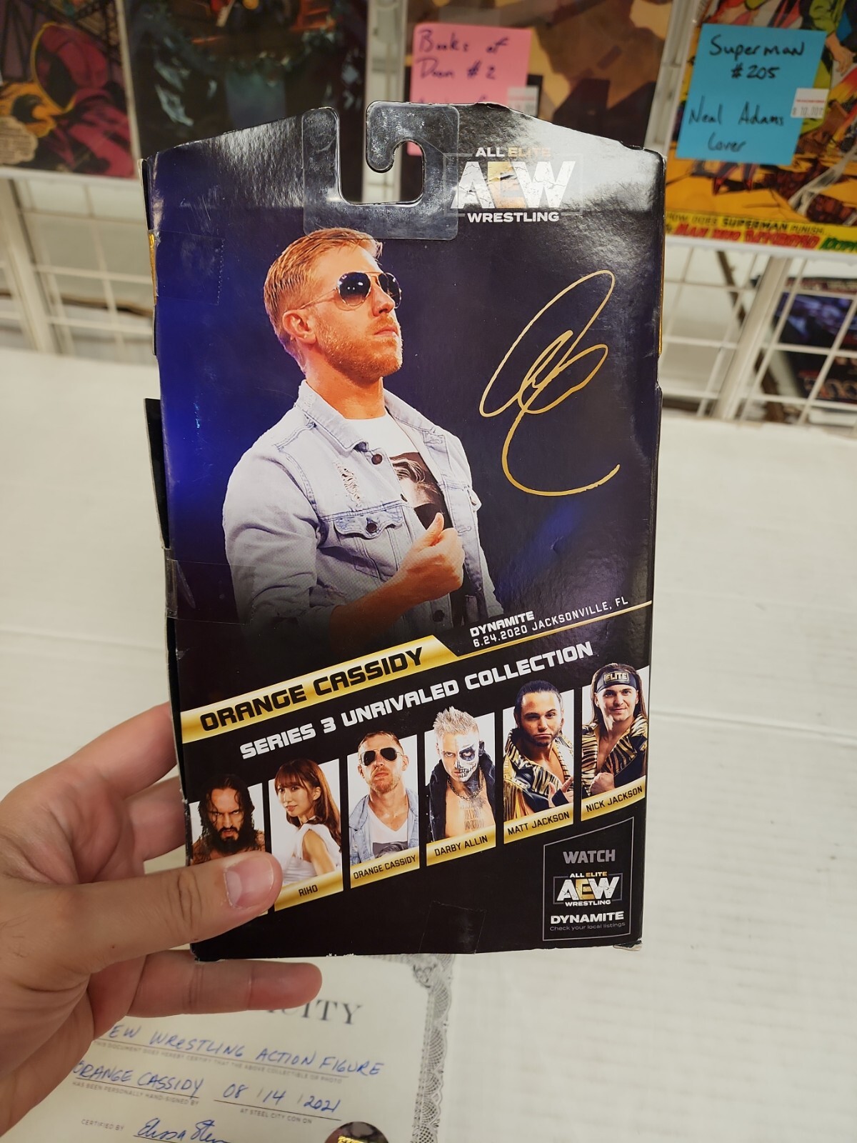 AEW Unrivaled Collection Orange Cassidy Autographed Action Figure W ...