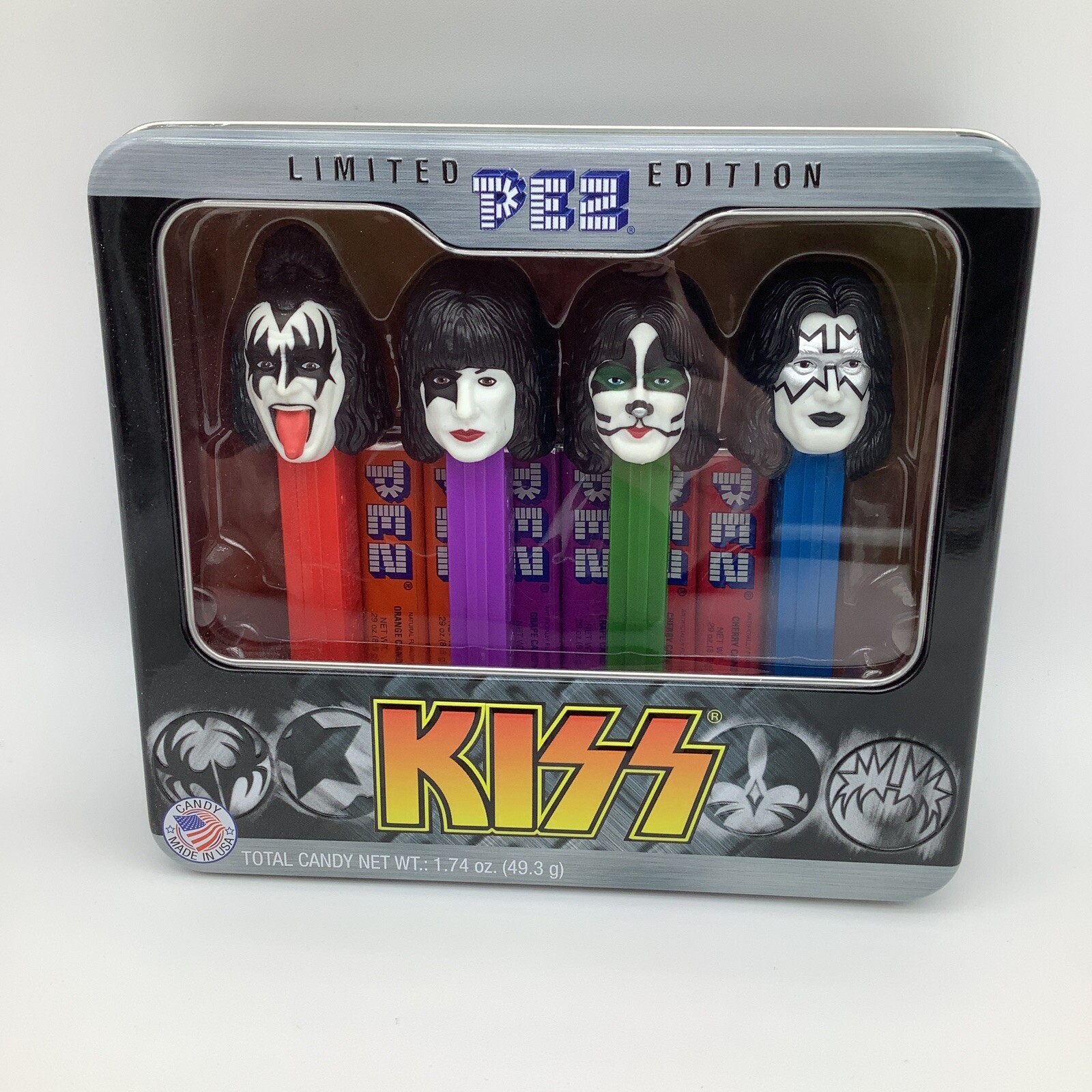 Pez Kiss Limited Edition 4pc Set in Collectible Tin Live Nation 2012 ...
