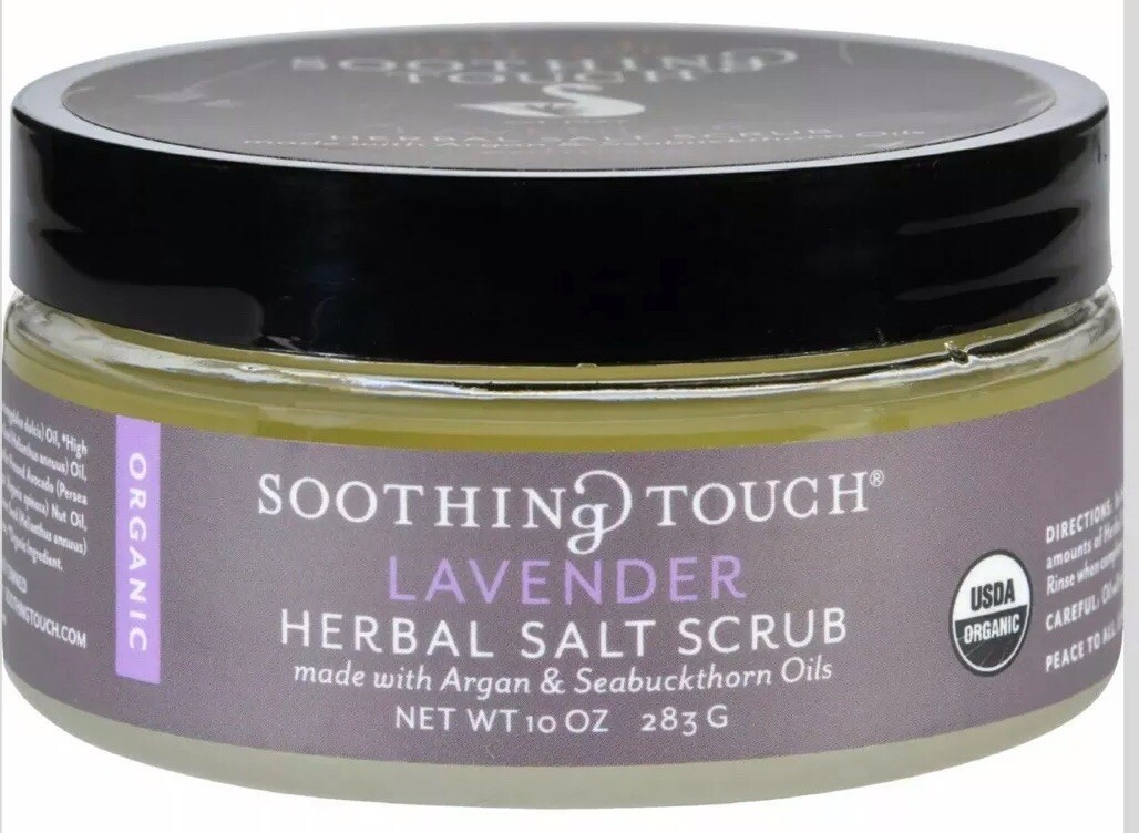 Soothing Touch Scrub - Organic - Salt - Herbal - Lavender - 10 Oz | eBay