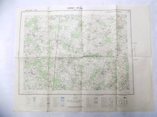CIVRAY (Vienne) Carte de France 1: 25 000 e N° 3-4 | eBay