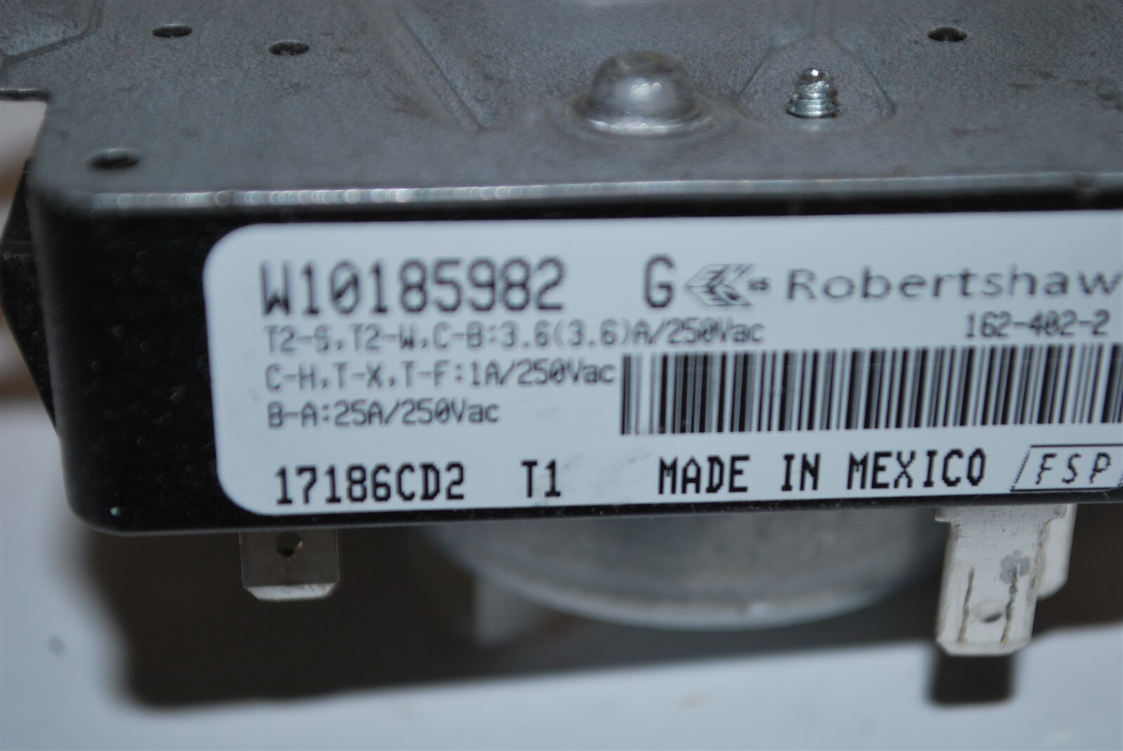 Genuine OEM Whirlpool Kenmore Dryer Timer W10185982G W10185982 ...