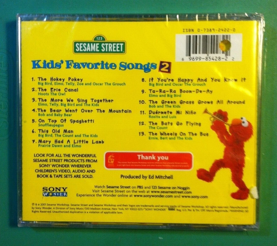 Sesame Street Kids Favorite Songs 2 Cd