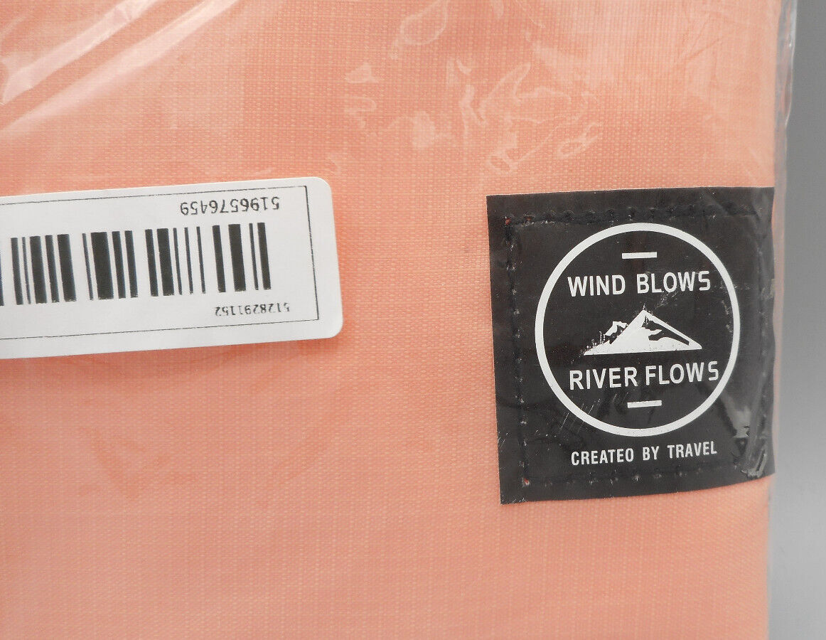 Wind Blows River Flows Foldable Duffle Bag Indi Pink Large Water Resistant NEW | eBay