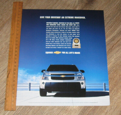 CHEVY Chevrolet Car AD 2004 Equinox SUV original ONE magazine page ...