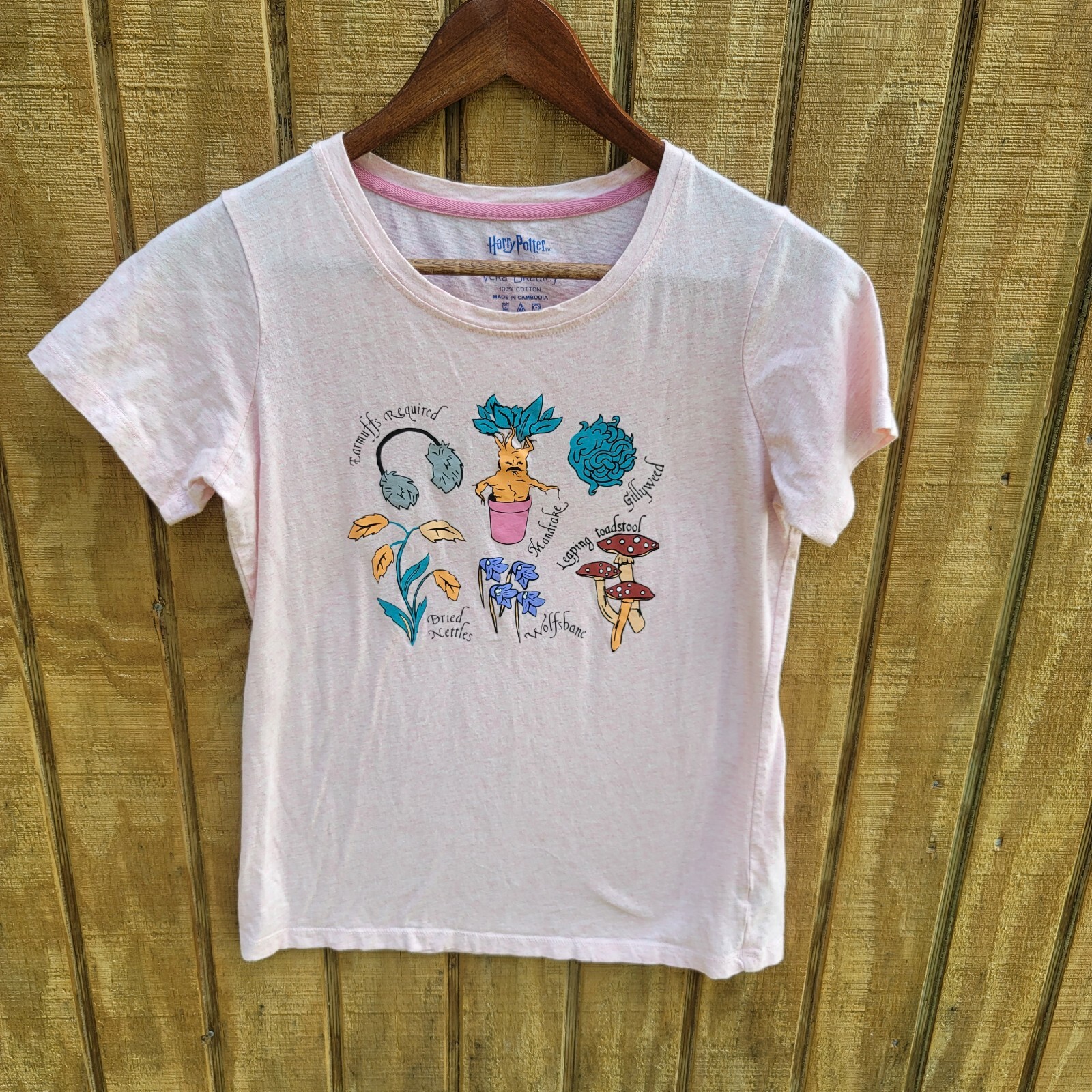 Vera Bradley X Harry Potter Herbology Pink Shirt Wome… - Gem