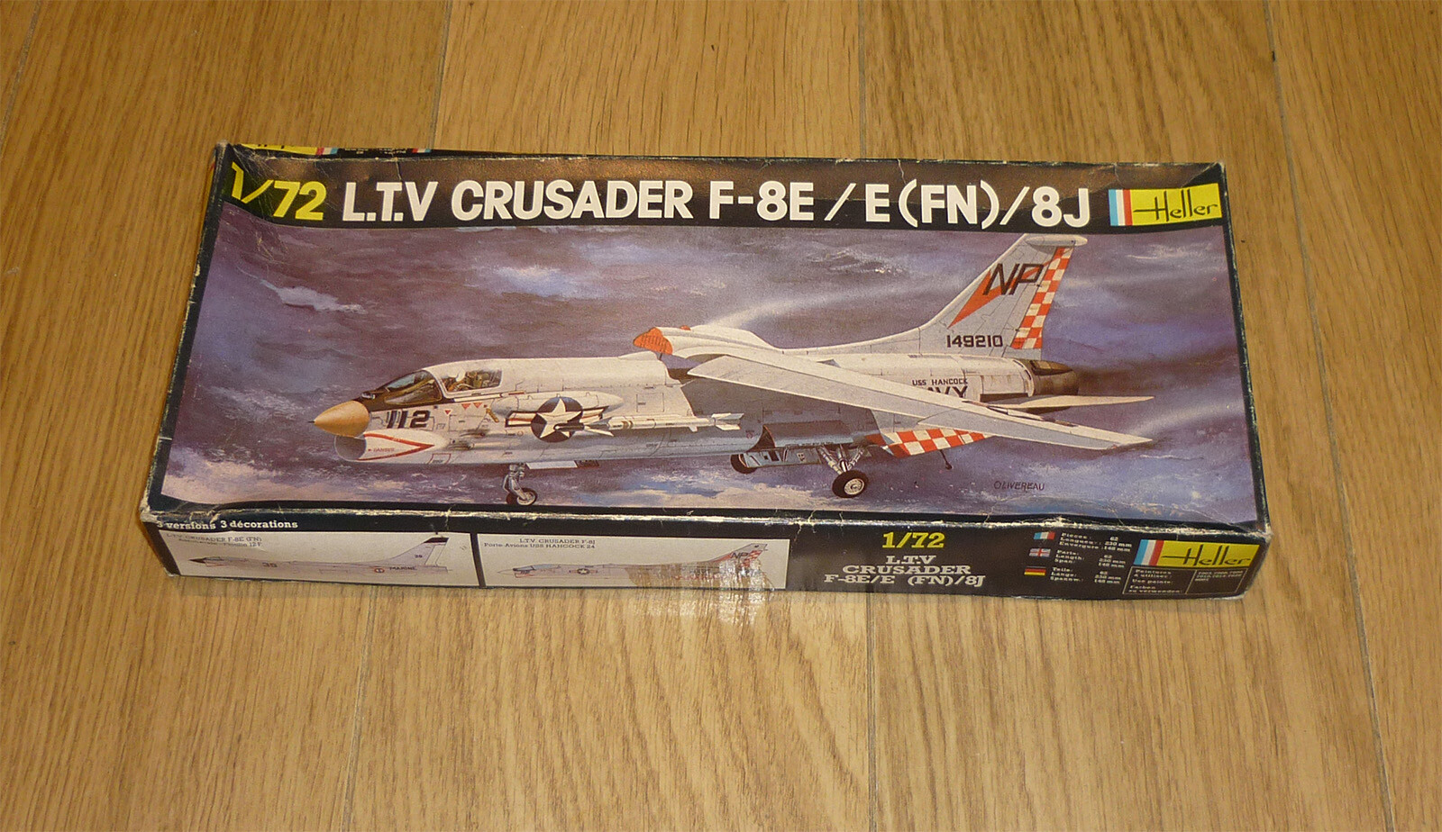 1978 Heller 1/72 scale LTV Crusader F-8 E/E(FN)/8J - plane kit | eBay UK