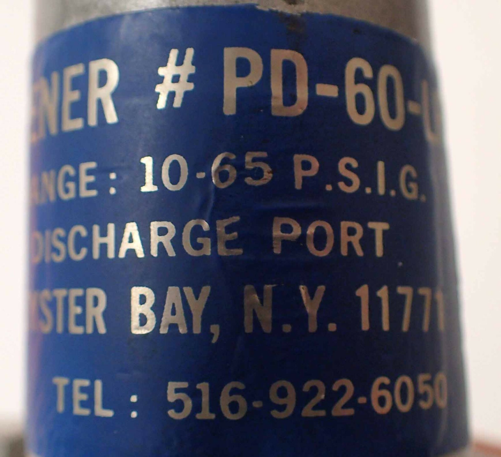 FMI PD-60-LF PULSE DAMPENER ADJUSTABLE PRESS RANGE 10-65 PSIG STEADY ...