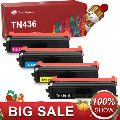 4 Pack TN436 Toner Cartridge TN433 For Brother MFC-L8900CDW L9570CDW HL ...