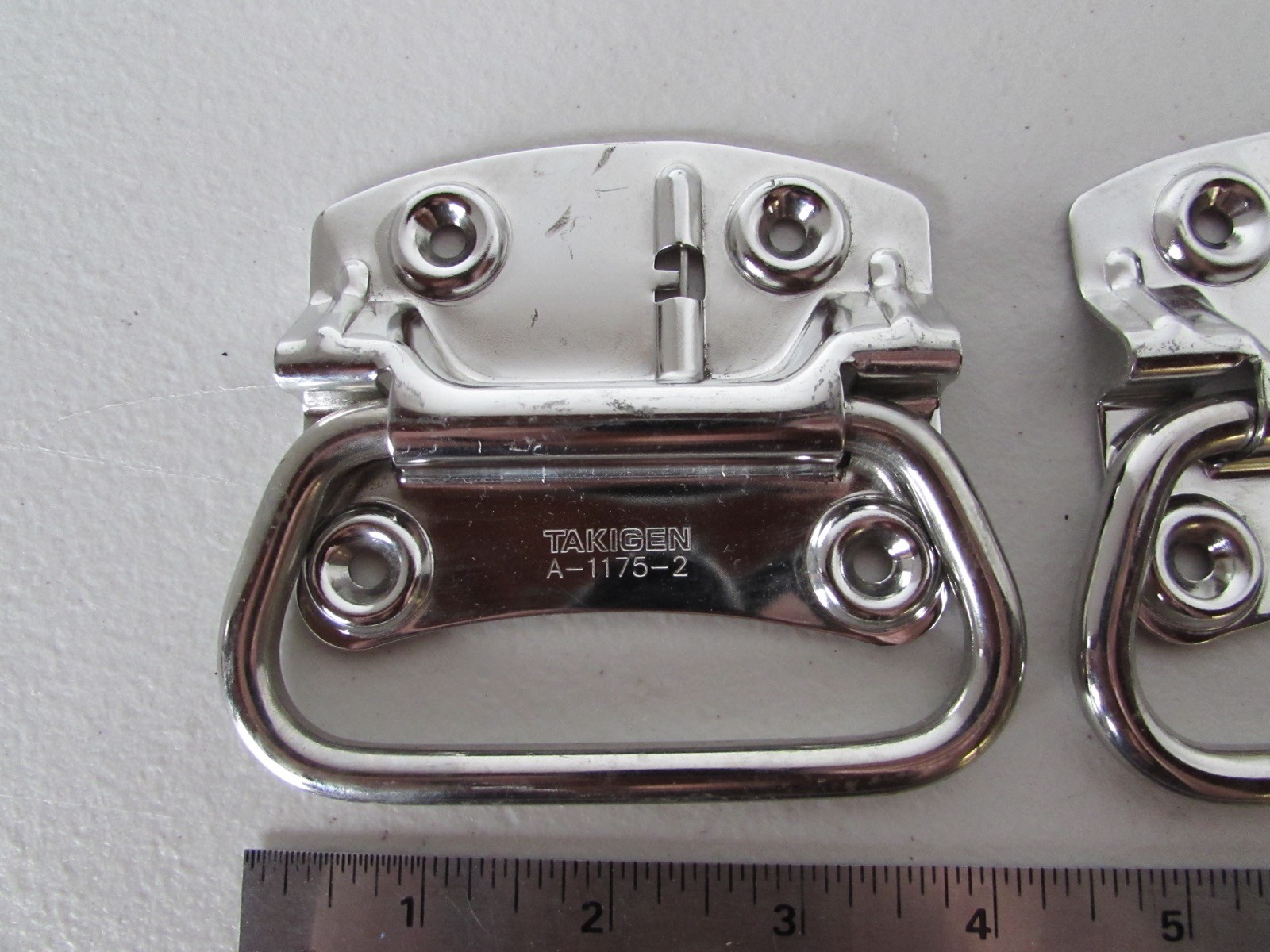 Lot 2 Takigen A-1175-2 304 SS Trunk Handle with Stainless Steel Spring ...