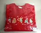 New Roller Rabbit Gingerbread Party Crewneck Sweatshirt Red Christmas ...