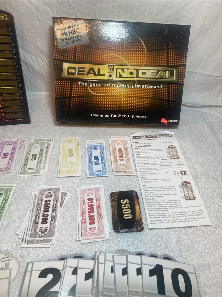 Deal or No Deal Game Of Mystery Briefcases NBC TV Show Game 2006 ...